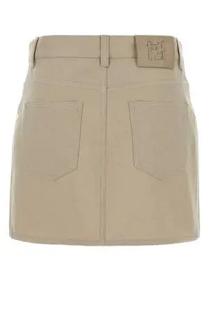 Fendi Drill Mini Skirt - Brown