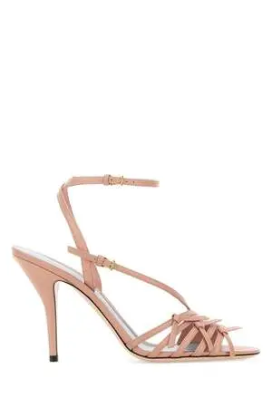 Valentino Garavani Nappa Leather Nodine Sandals - Pink