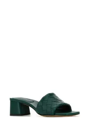 Bottega Veneta Parco Mules - Green