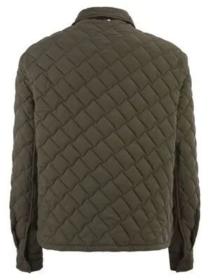 Herno Quilted Shirt Jacket - Green