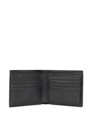 Balenciaga Logo-print Squared Bi-fold Wallet - Black