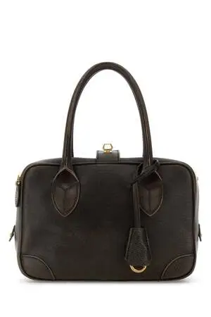 GOLDEN GOOSE Leather Vita Handbag - Brown