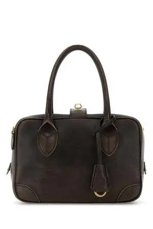 GOLDEN GOOSE Leather Vita Handbag - Brown