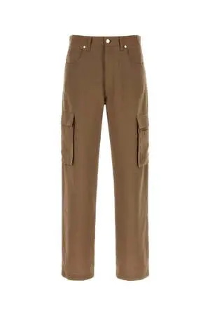 Fendi Light Linen Cargo Pant - Brown