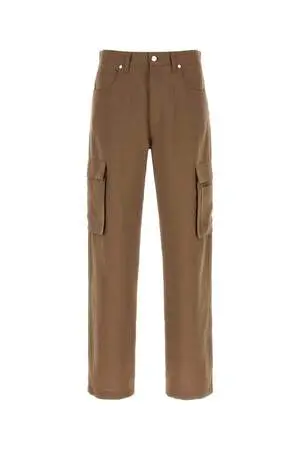Fendi Light Linen Cargo Pant - Brown