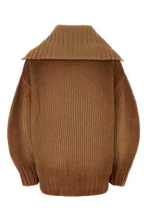 Attico Camel Wool Blend Sweater