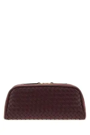 Bottega Veneta Grape Leather Large Nodo Clutch - Purple