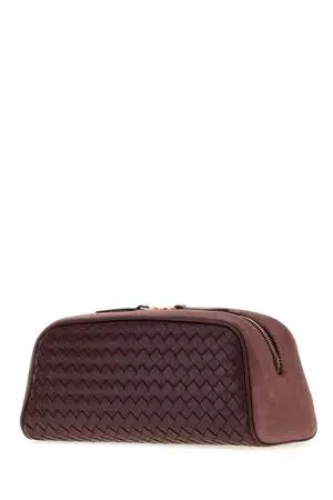 Bottega Veneta Grape Leather Large Nodo Clutch - Purple