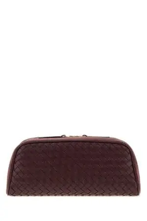 Bottega Veneta Bottega Veneta Women Grape Leather Large Nodo Clutch Purple