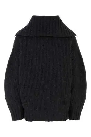 Attico Charcoal Wool Blend Sweater