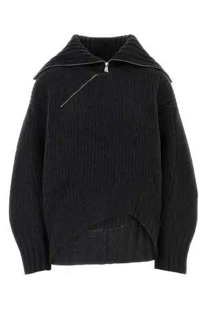 Attico Wool Blend Sweater - Gray