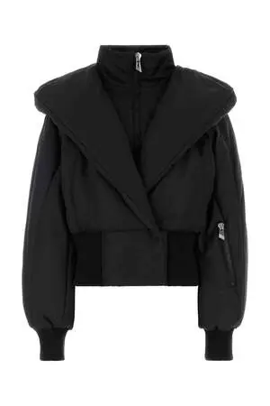 Attico Cotton Blend Padded Jacket - Black