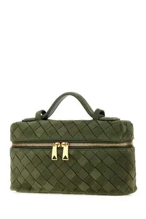 Bottega Veneta Suede Handbag - Green