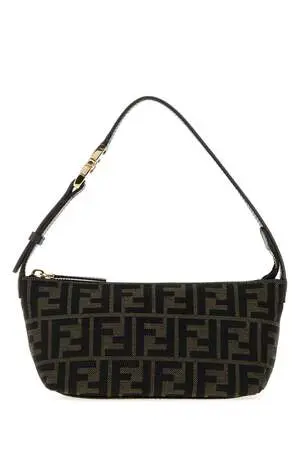 Fendi Embroidered Jacquard Small Vanity Handbag - Multicolor