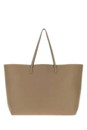 Fendi Leather Medium Roll Shopping Bag - Gray