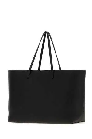 Fendi Leather Medium Roll Shopping Bag - Black