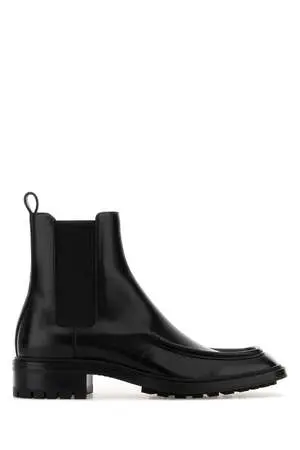 Saint Laurent Leather Chelsea Joe Ankle Boots - Black
