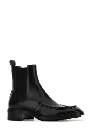 Saint Laurent Leather Chelsea Joe Ankle Boots - Black