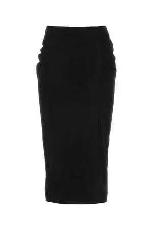 Valentino Garavani Suede Skirt - Black