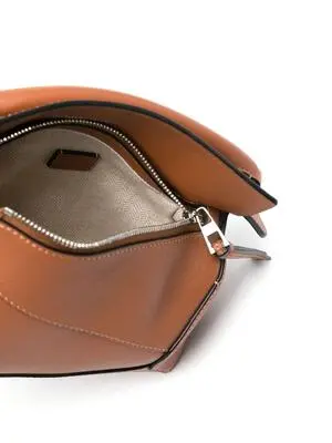 Loewe Mini Puzzle Bag In Classic Calfskin - Brown