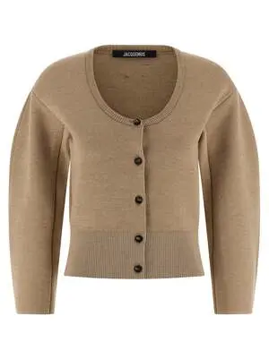 Jacquemus Jacquemus Le Gilet Doppio Cardigan Cream