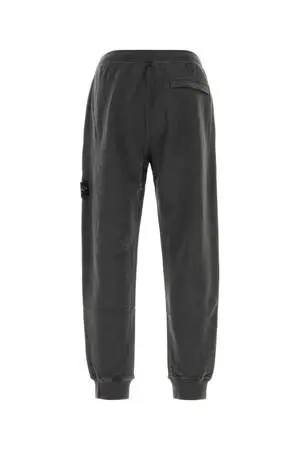 Stone Island Charcoal Cotton Joggers