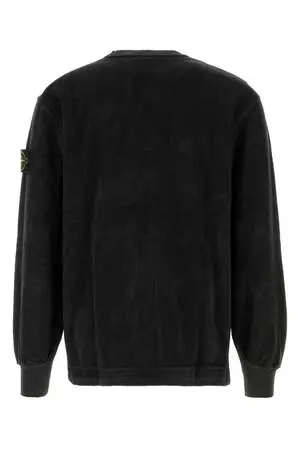 Stone Island Charcoal Corduroy Sweatshirt - Gray