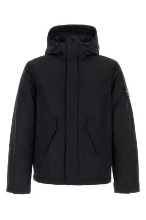 Stone Island Polyester Blend Padded Jacket - Black