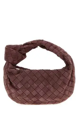 Bottega Veneta Grape Suede Mini Jodie Handbag