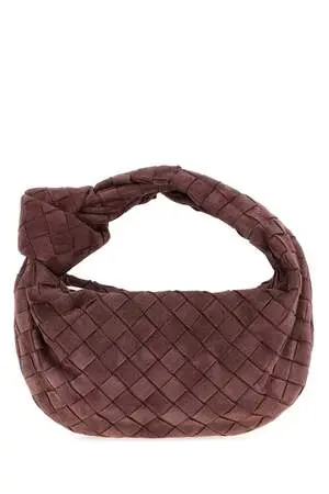 Bottega Veneta Grape Suede Mini Jodie Handbag - Purple