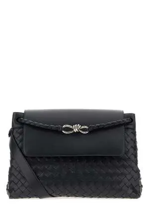 Bottega Veneta Midnight Leather Medium Andiamo Crossbody Bag - Blue