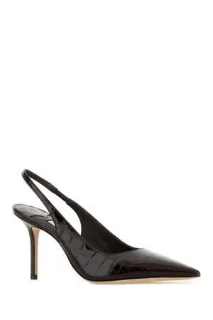 JIMMY CHOO Dark Leather Love Pumps