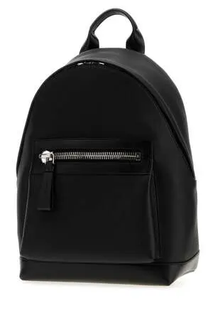 TOM FORD Leather Backpack - Black