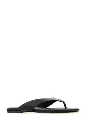 COURREGES Vinyl Souliers Thong Slippers - Black