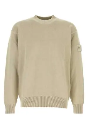 Stone Island Stone Island Men Beige Cotton Blend Sweater Brown