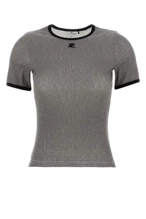 COURREGES Printed Jersey T-shirt - Multicolor
