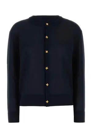 Bottega Veneta Midnight Knit Cardigan - Blue