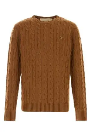 Valentino Garavani Camel Cashmere Sweater - Brown