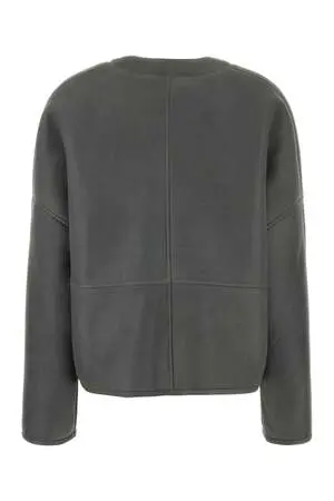 Loewe Dark Grey Shearling Jacket - Gray