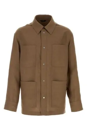 Fendi Linen Shirt - Brown
