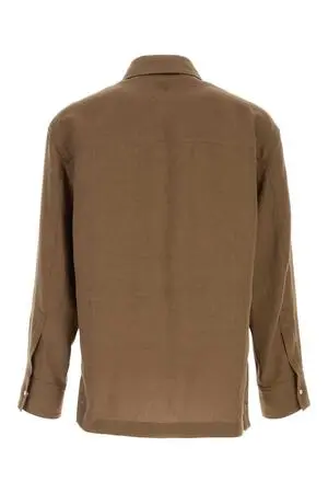 Fendi Linen Shirt - Brown