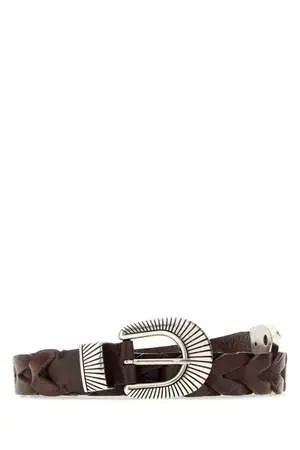 GOLDEN GOOSE Golden Goose Deluxe Brand Women Chocolate Leather Juno Belt