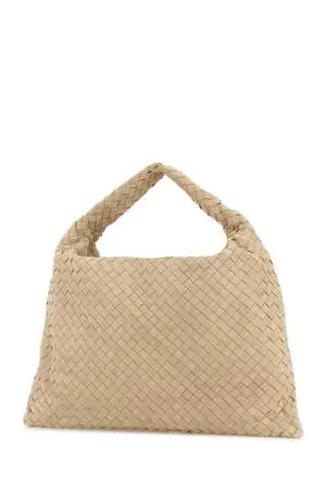 Bottega Veneta Sand Suede Hop Shoulder Bag - Brown