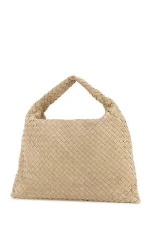Bottega Veneta Suede Hop Shoulder Bag - Brown