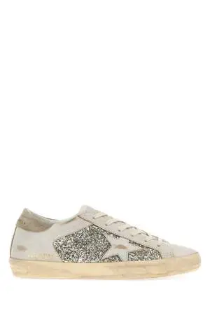 GOLDEN GOOSE Chalk Leather Super-star Sneakers - White