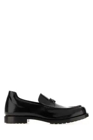 Balenciaga Leather Comfy Loafers - Black