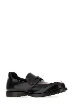 Balenciaga Leather Comfy Loafers - Black