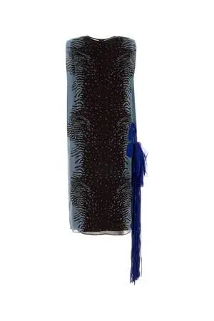 FERRAGAMO Printed Silk Dress - Multicolor