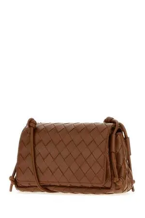 Bottega Veneta Woven Crossbody Bag - Brown
