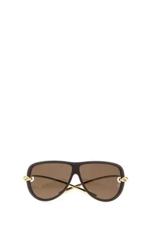 Bottega Veneta Acetate Knot Sunglasses - Brown